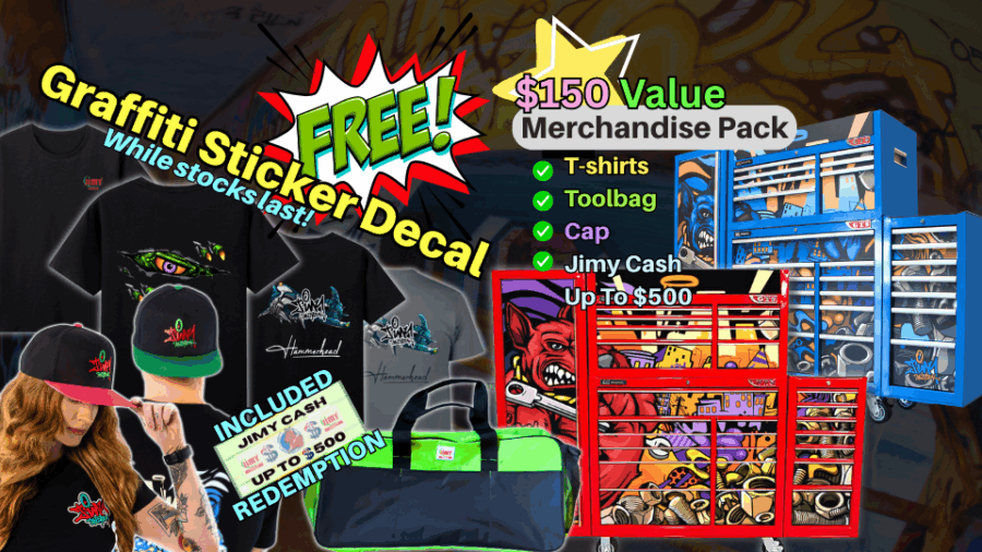 FREE GRAFFITI & MERCH PROMO - Jimy Tools